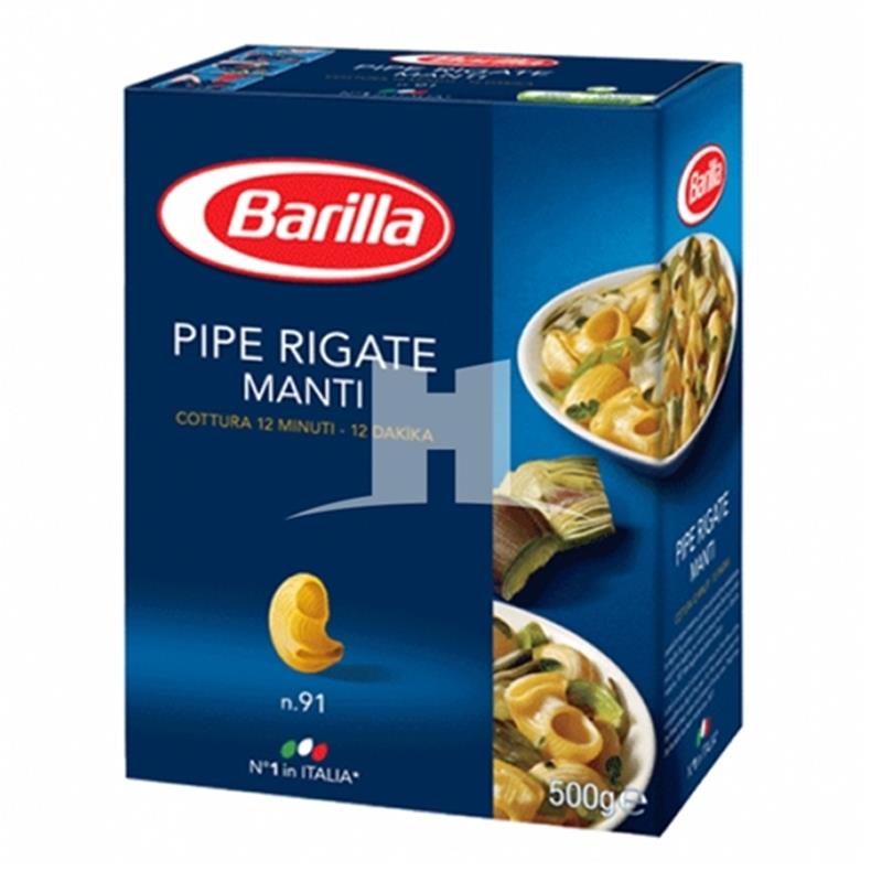 BARILLA MAKARON 500 Q PİPE RIGATE MANTI – Bazarstore