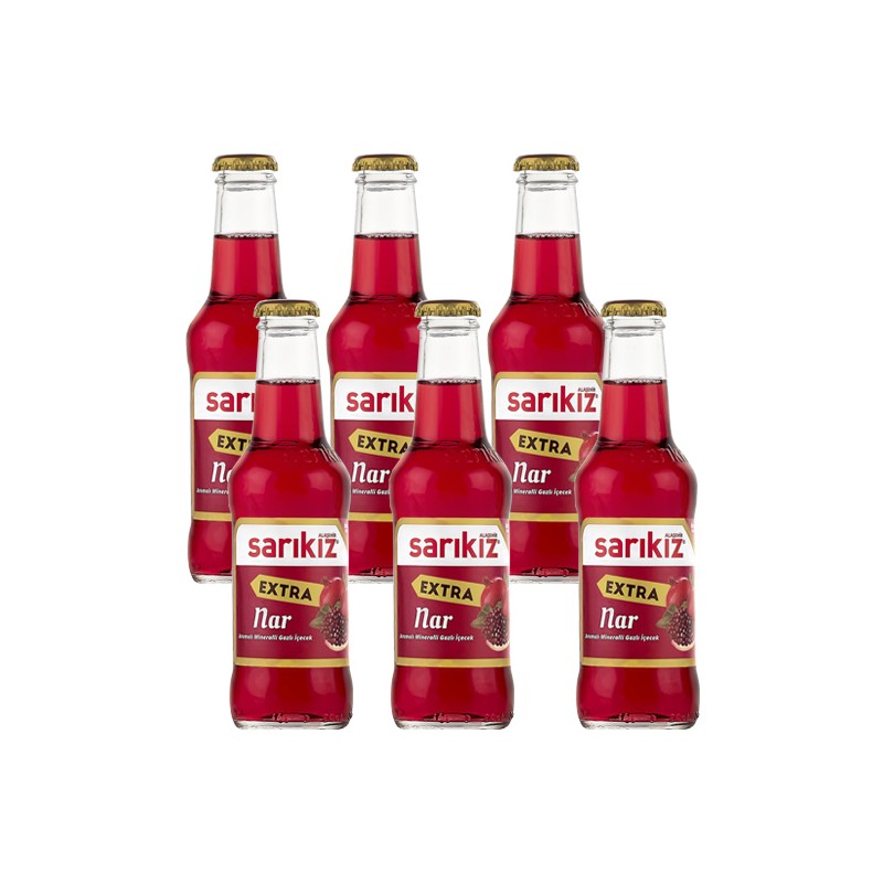 SARIKIZ MİNERAL SU 200 ML NAR 6LI – Bazarstore